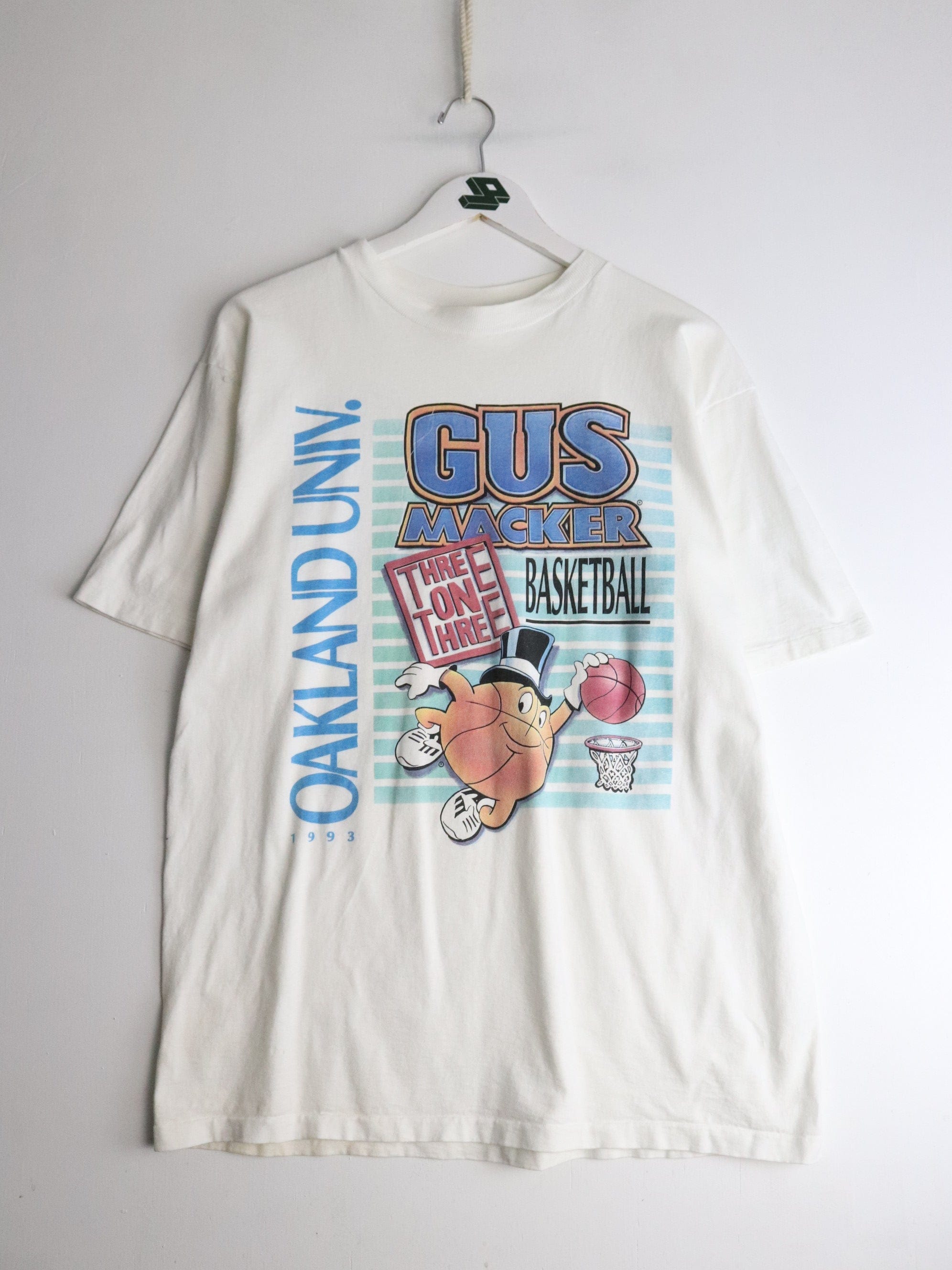 Vintage Gus Maker Basketball T Shirt Mens XL White – Proper Vintage